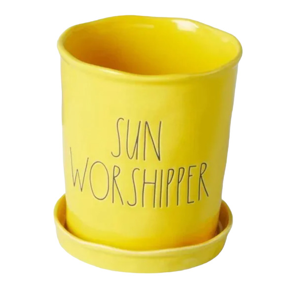 Rae Dunn | Other | Rae Dunn Summer Sun Worshipper Planter | Poshmark
